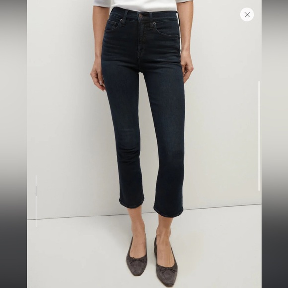 Veronica Beard Carly Kick-Flare Jean Ankle & Cropped
